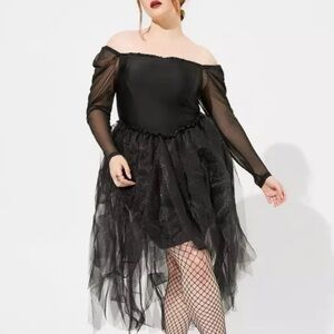 torrid | Dresses | Torrid Black Off Shoulder Whimsygoth Gothic Witch ...